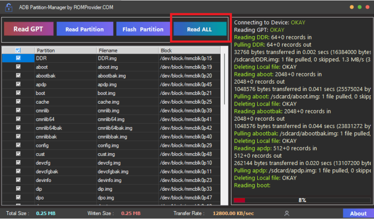 ADB Backup Restore Tool (Firmware ROM backup)