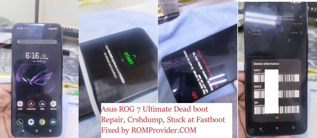 How to fix Qualcomm Crashdump Mode on Asus Rog 7 ultimate