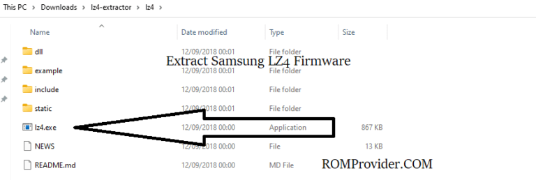 How to Extract Samsung LZ4 Firmware