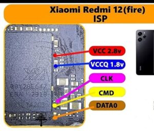 Xiaomi Redmi 12 (Fire) ISP Pinout